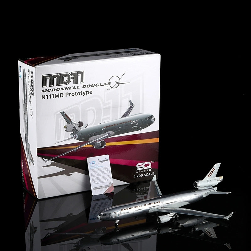 1:200 SQ Wings Mcdonnell Douglas MD-11 N111MD Diecast Aircraft Model ...