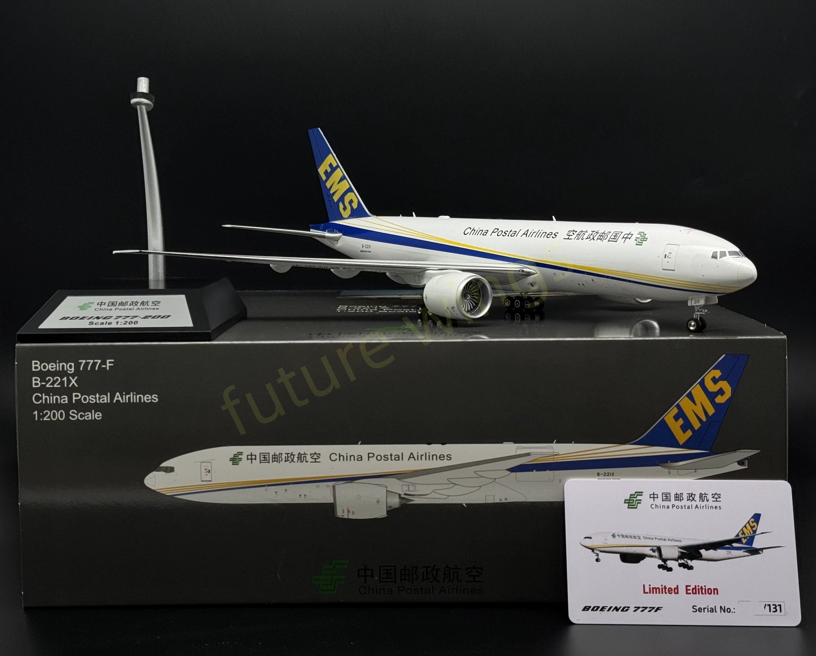 1:200 KJ Models(InFlight200) China Postal Airlines EMS B777F B-221X Di ...
